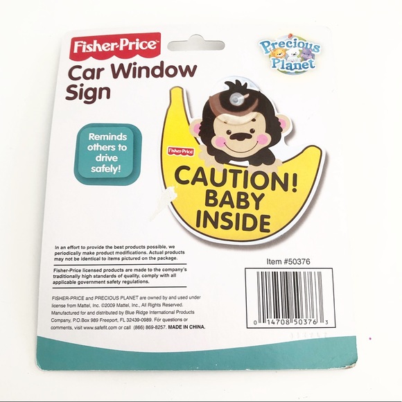 Fisher-Price | Accessories | Fisher Price Caution Baby Inside Car ...